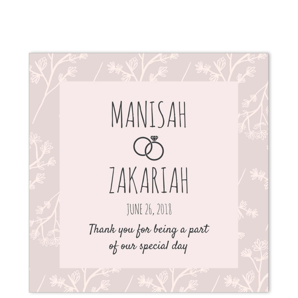 Gift Tag Summer Flowers | Custom Gift Tag | Gift Elements